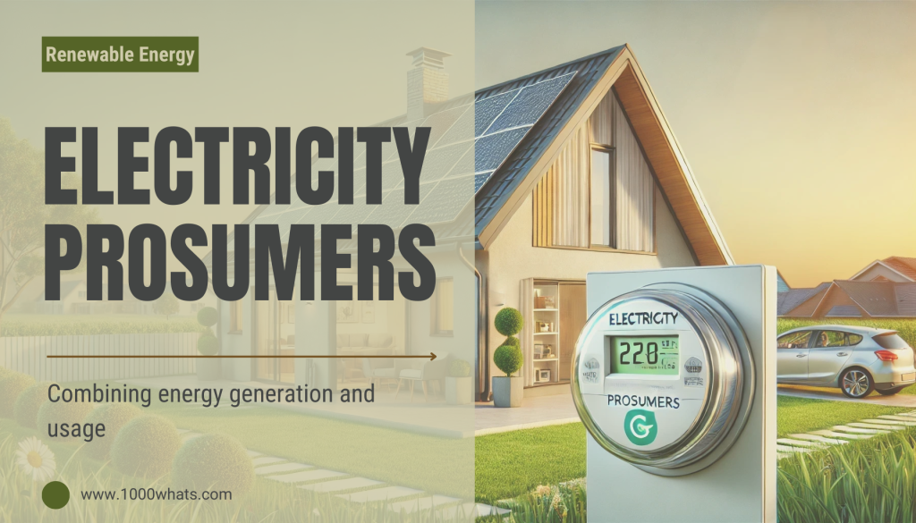 Electricity prosumers: Combining energy generation and usage - 1000whats