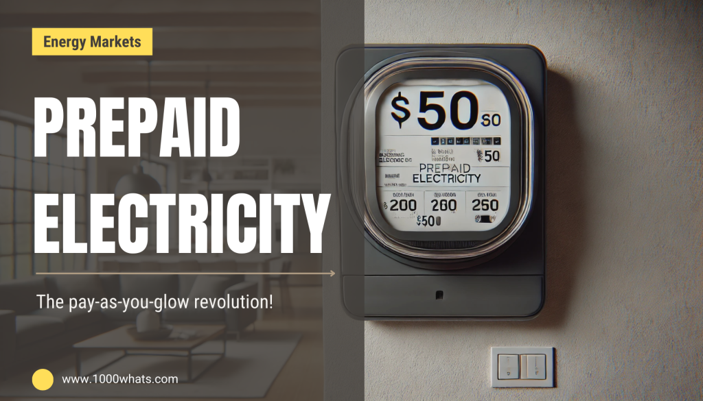 What is prepaid electricity? The pay-as-you-glow revolution! - 1000whats