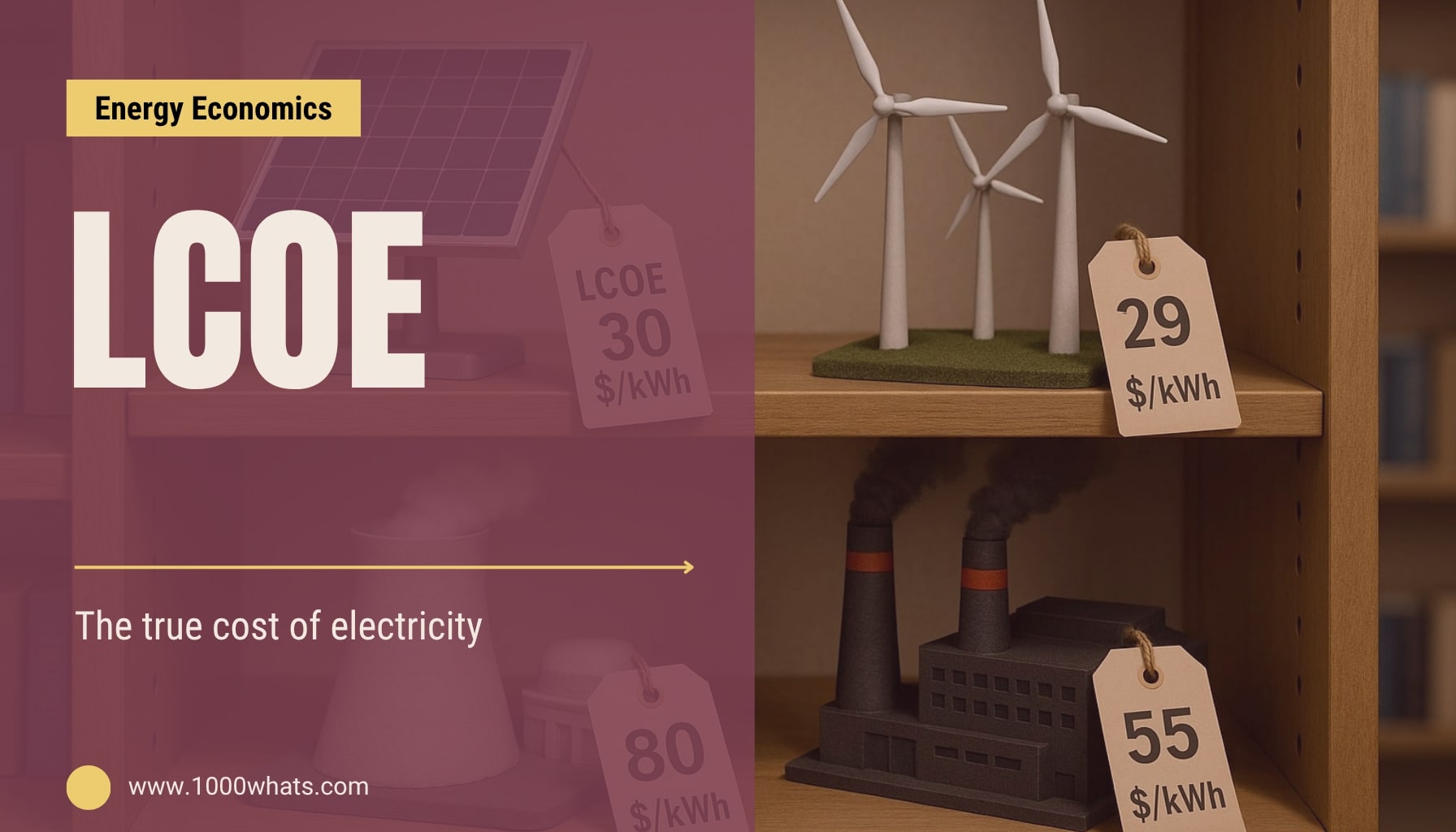 LCOE: The true cost of electricity - 1000whats